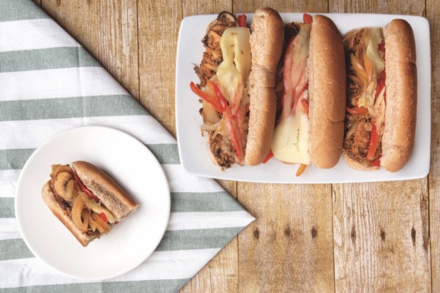 TVP “Cheesesteak” Sandwiches – Supper Heroes