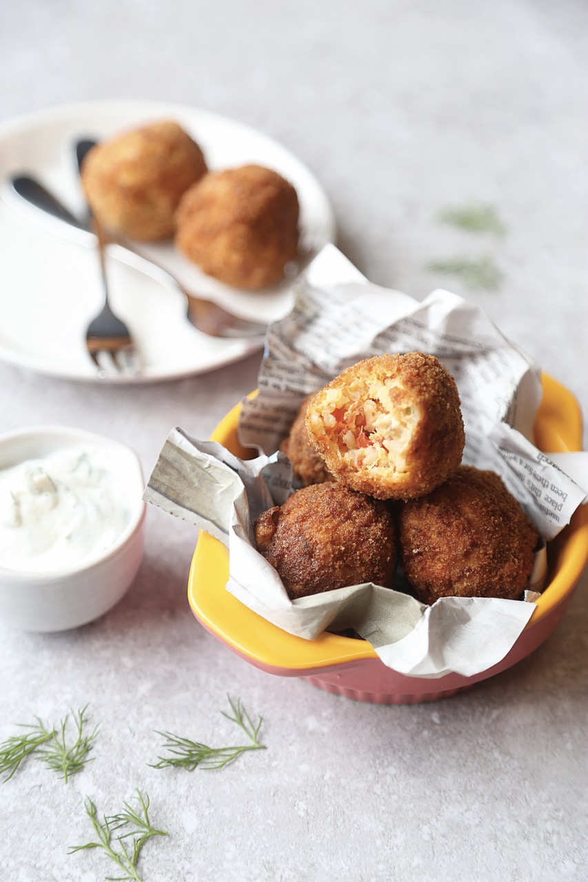 Tuna Arancini with Dill dipping sauce – Supper Heroes